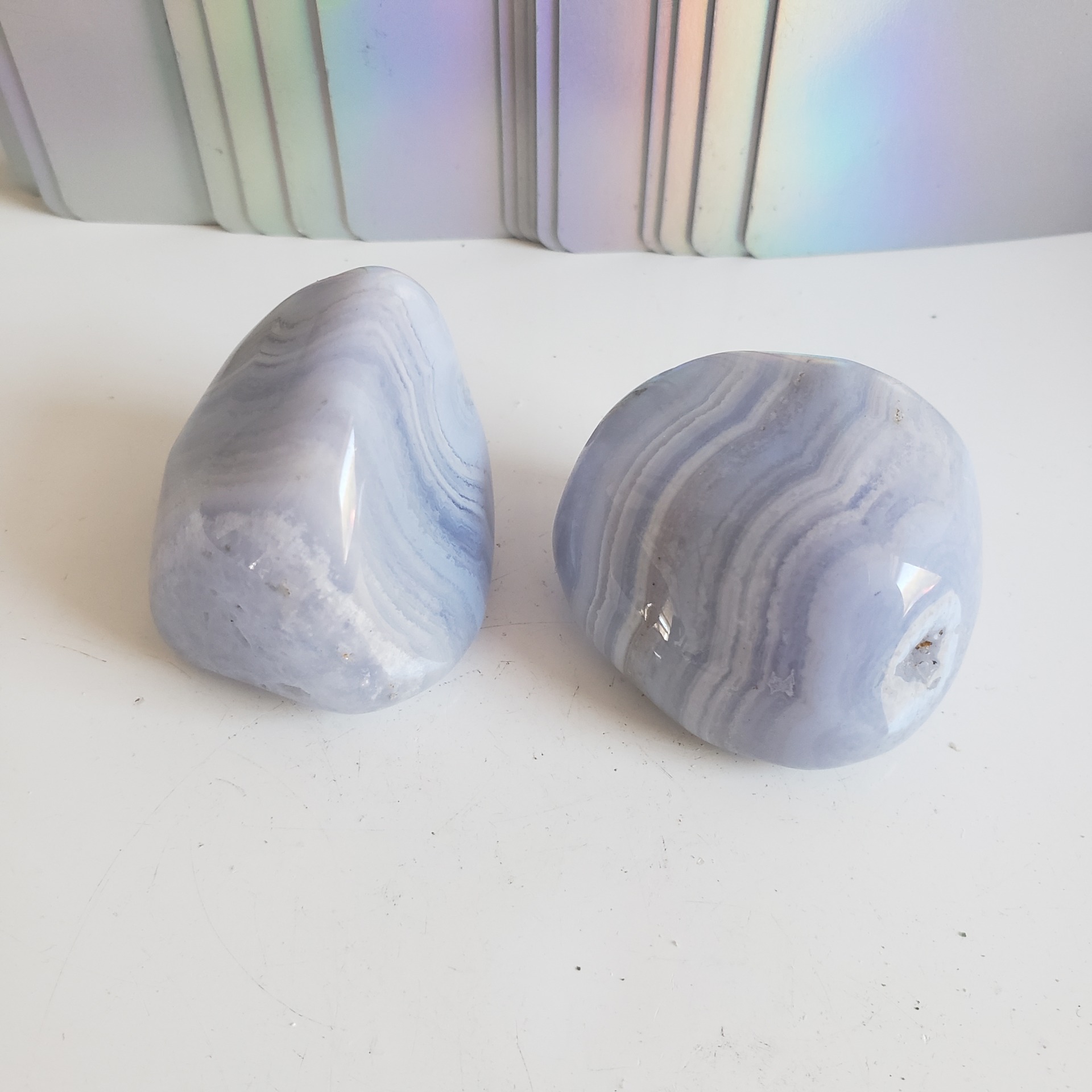 Energy Crystals - Blue Lace Agate Tumbled L 1