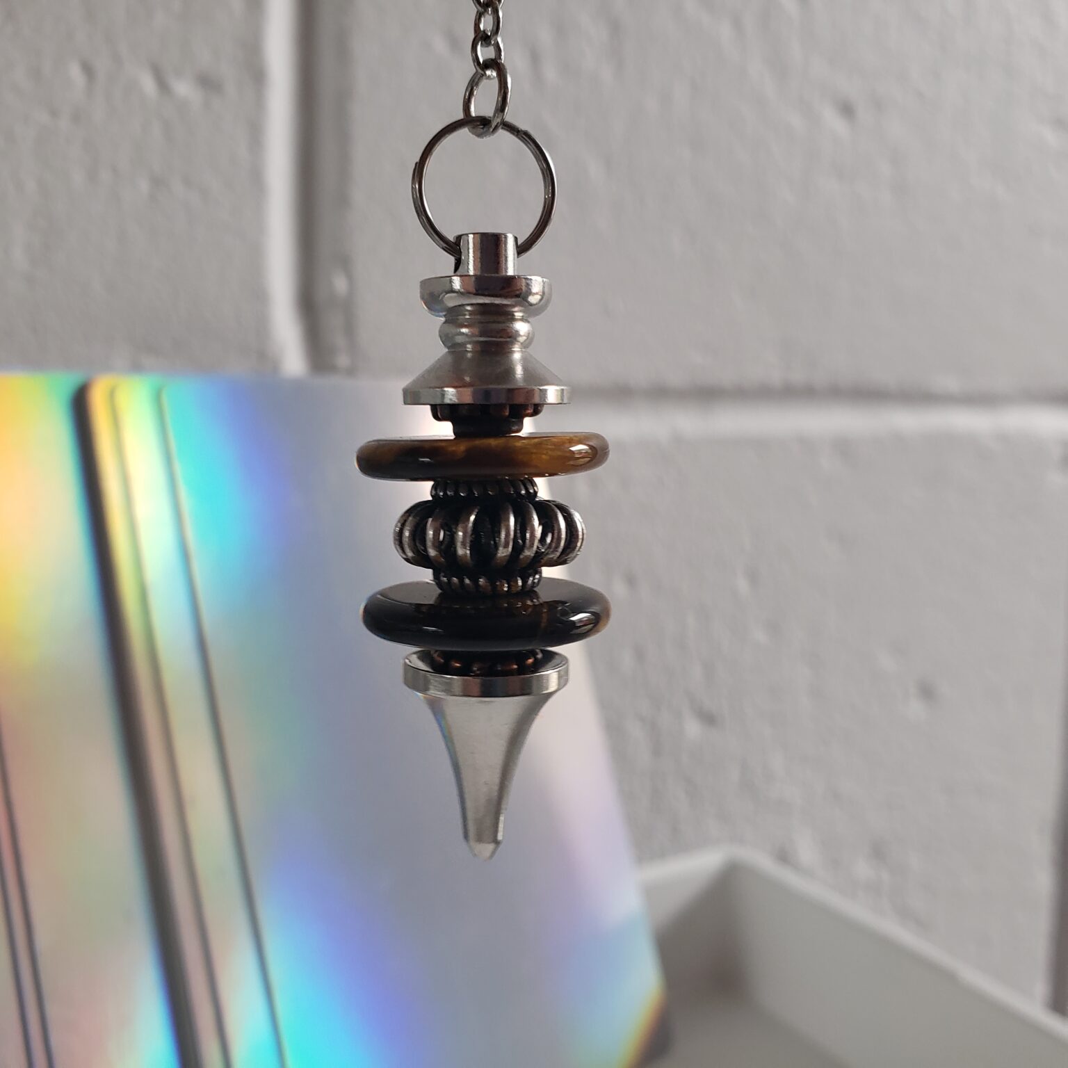 Energy Crystals - Tigers Eye Pendulum 4