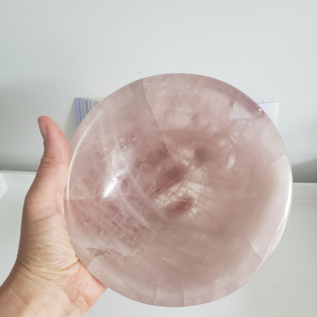 Energy Crystals - Rose Quartz Bowl