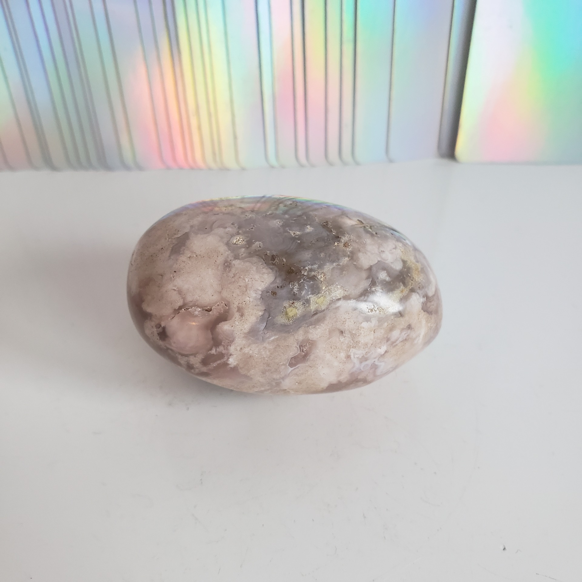 Energy Crystals - Labradorite Palm Stone Medium (Sunset Flash)